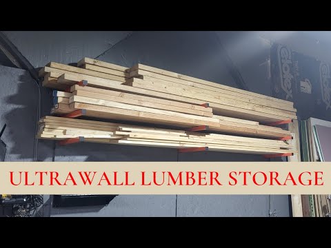 Up Your Storage Game With The Ultrawall Wall Mount Lumber Rack! # ...
