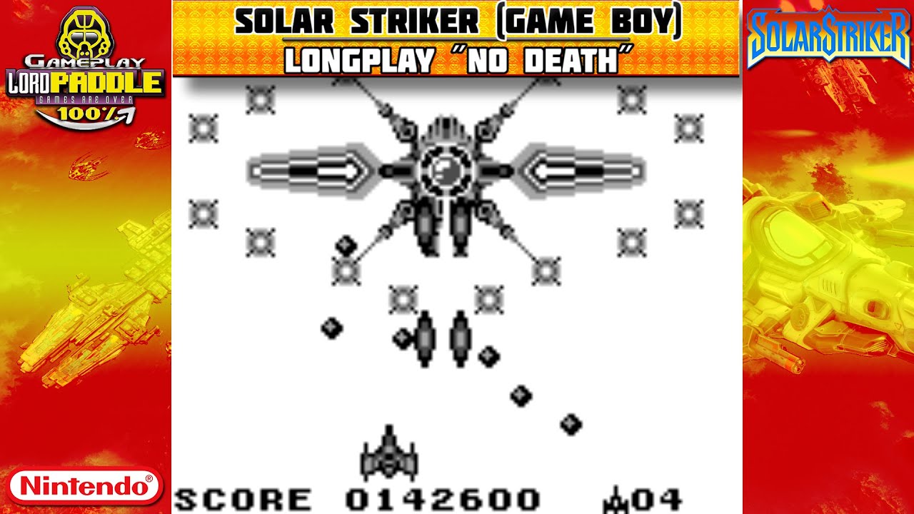 Solar Striker (Game Boy) No Death - Gameplay 100% - YouTube