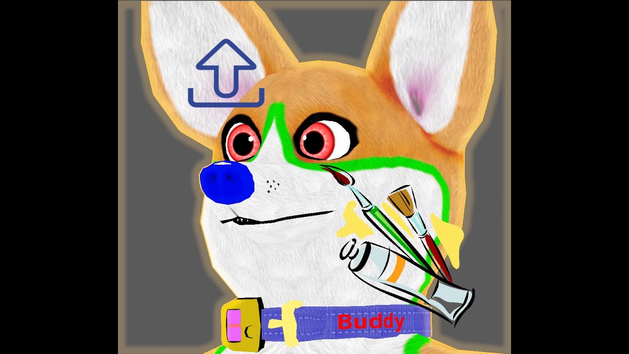 Painting and uploading your custom VRChat corgi avatar - YouTube