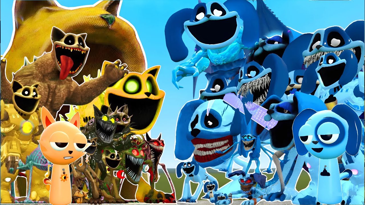 ALL NEW CATFEINE vs ALL DOGPRESSED FROWNING SMILING CRITTERS POPPY ...