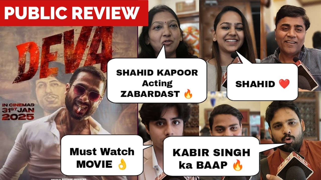 DEVA Public Review and Reaction || Deva Movie Review || Shahid Kapoor || Deva Public Talk - YouTube