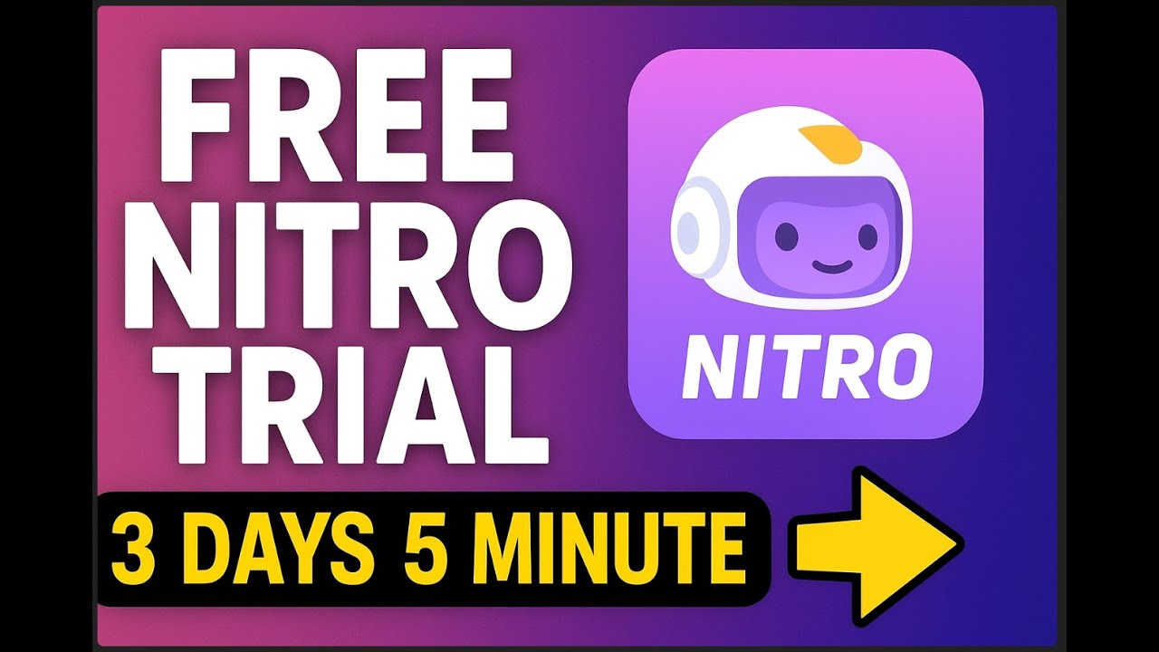 How to Get FREE Discord Nitro Trial (3 Days) in 5 Minutes! - YouTube