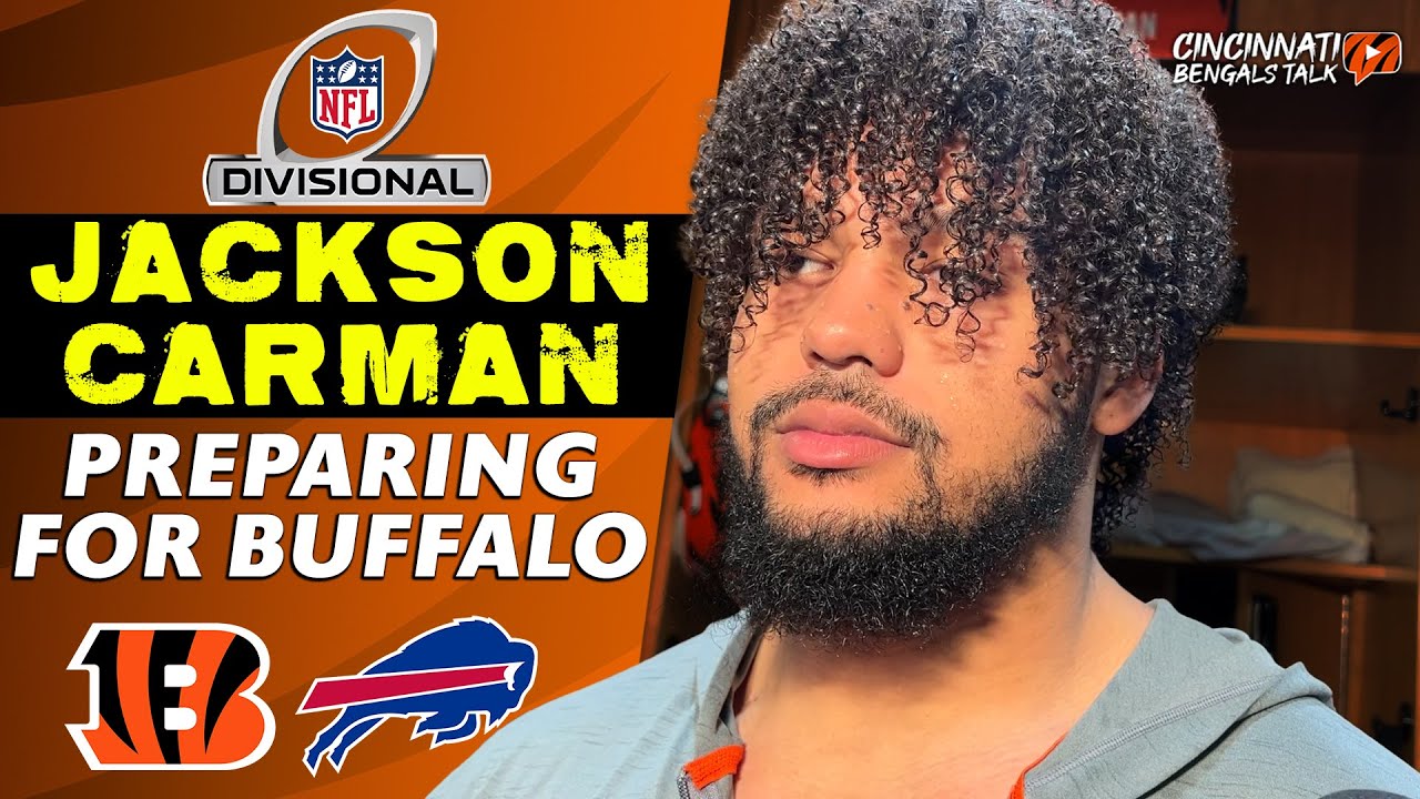 Jackson Carman on Playing Left Tackle, Bengals' Playoff Matchup With ...