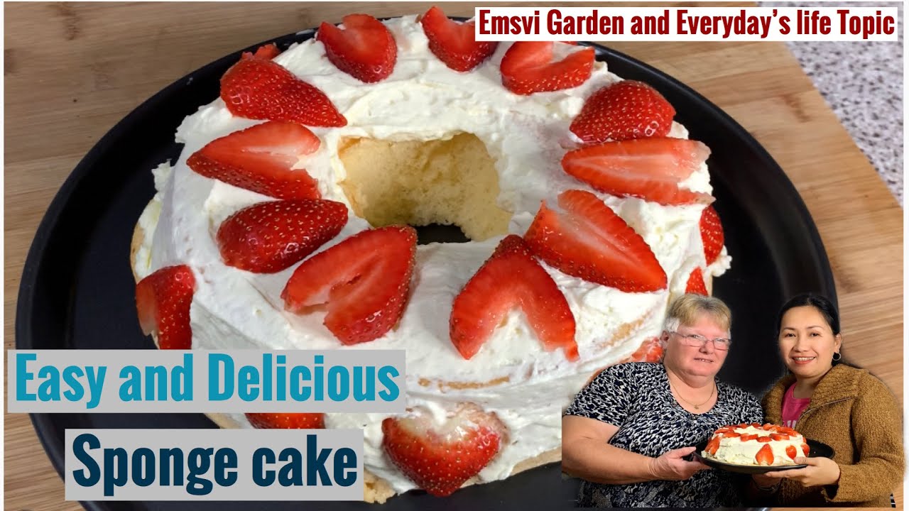 Easy and Delicious Sponge Cake/ Sponge cake recipe - YouTube