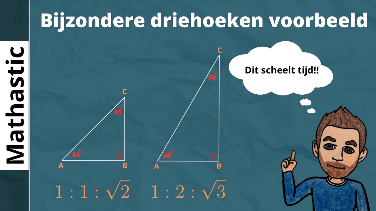Bijzondere rechthoekige driehoeken (VOORBEELD) - YouTube