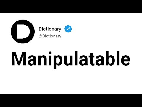 Manipulatable Meaning In English - YouTube