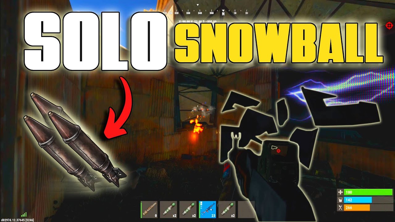 How a SOLO SNOWBALLS to ROCKET RAIDS - Rust Console Film - YouTube