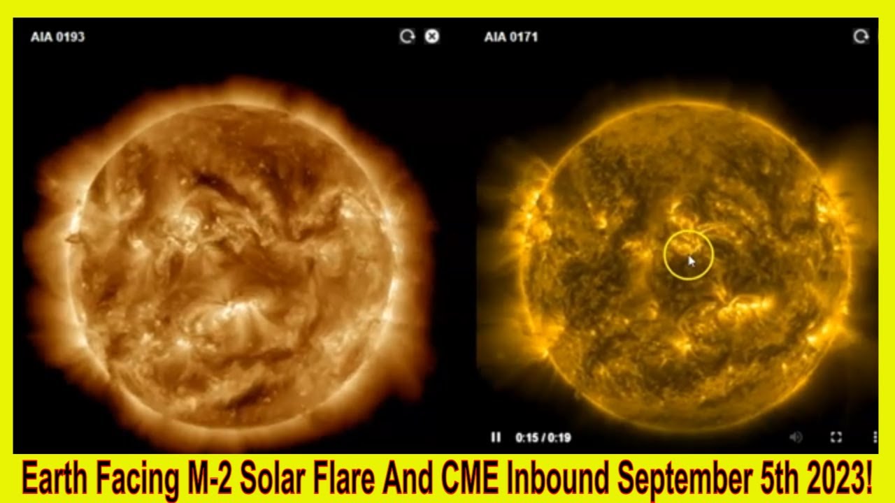Earth Facing M-2 Solar Flare And CME Inbound September 5th 2023! - YouTube