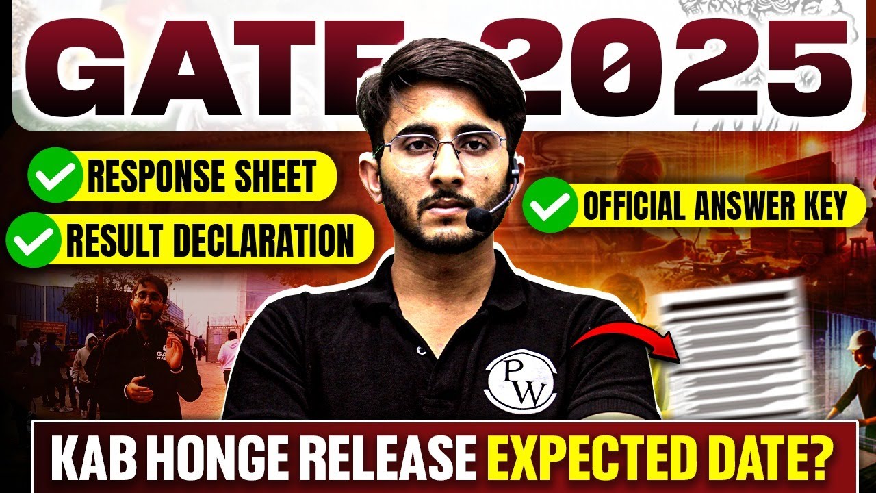 GATE 2025 | Response Sheet / Official Answer Key / Result | Expected ...