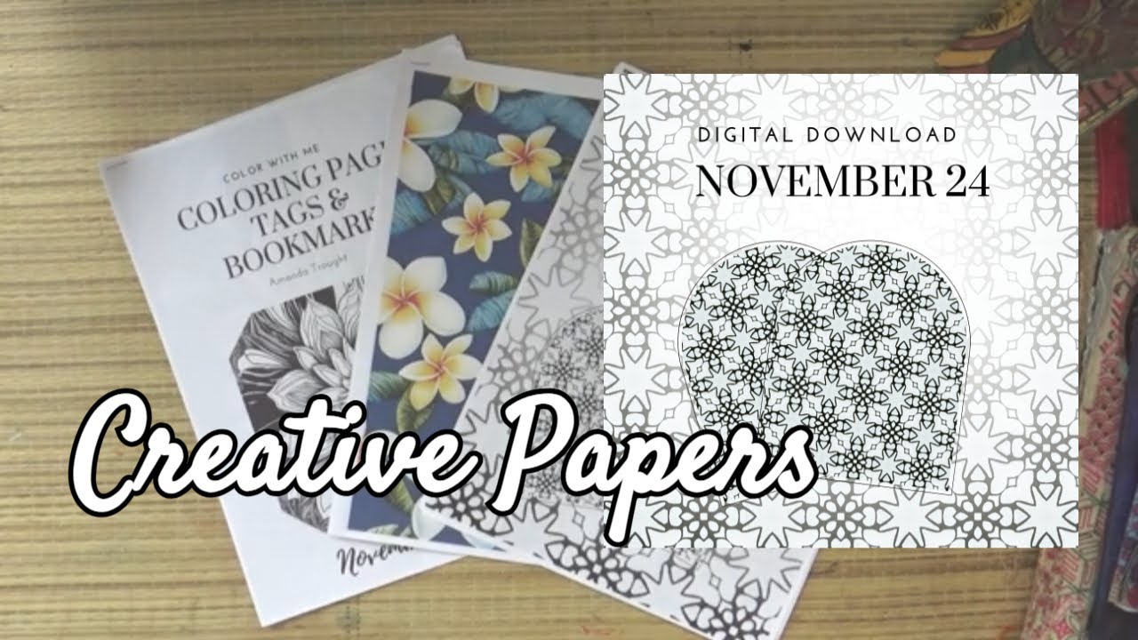 Patrons November - Papers and Projects - YouTube