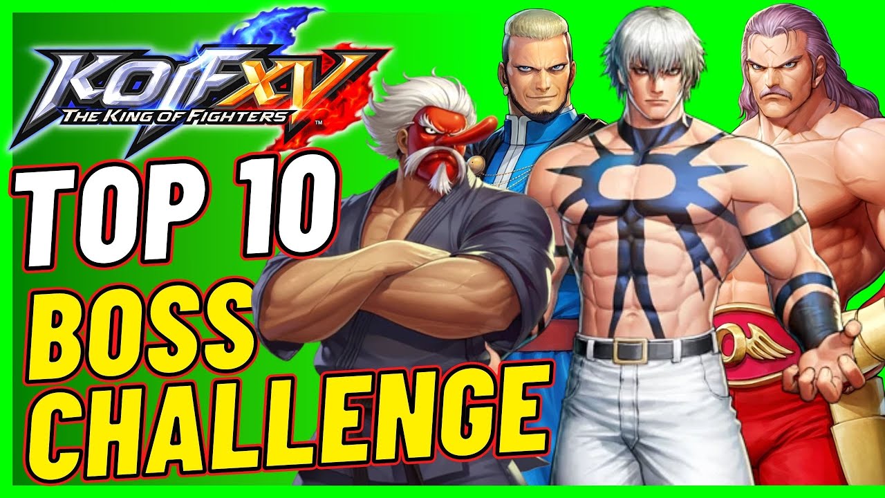 TOP 10 BOSSES para o modo Boss Challenge em KOF XV - YouTube