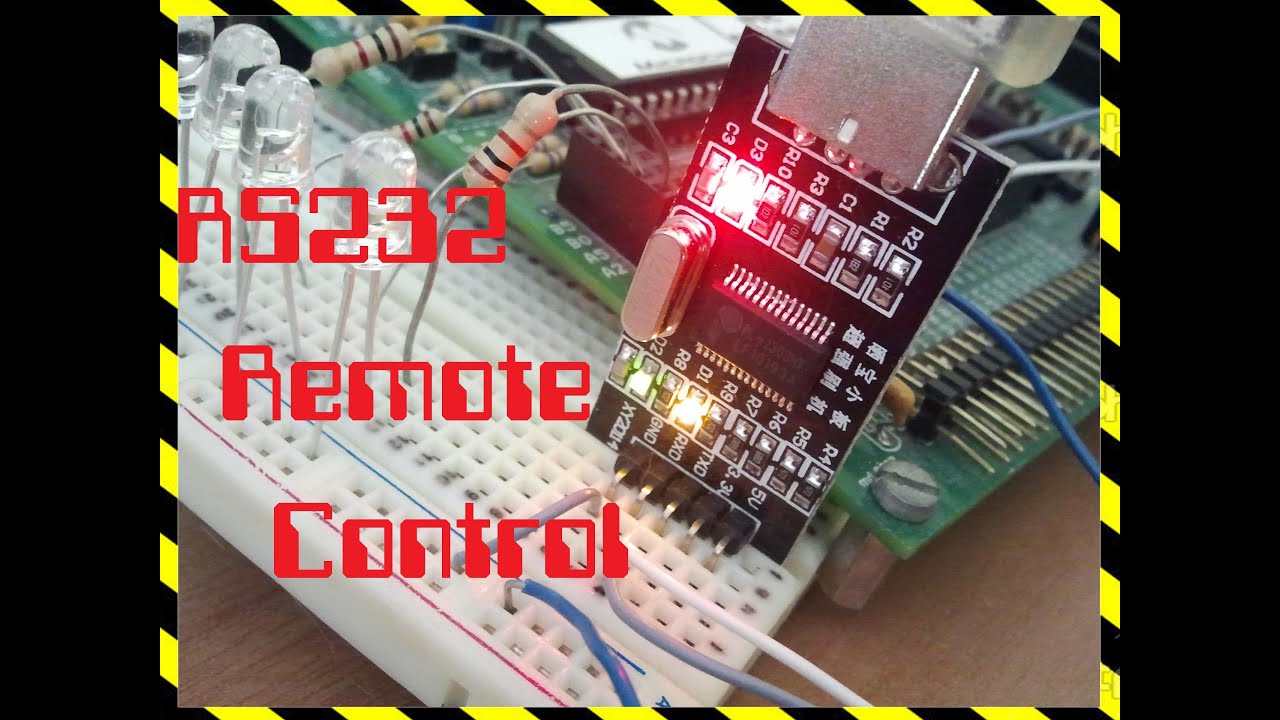 PL-2303 - RS232 PC Remote Control Led,relè, etc.. - YouTube