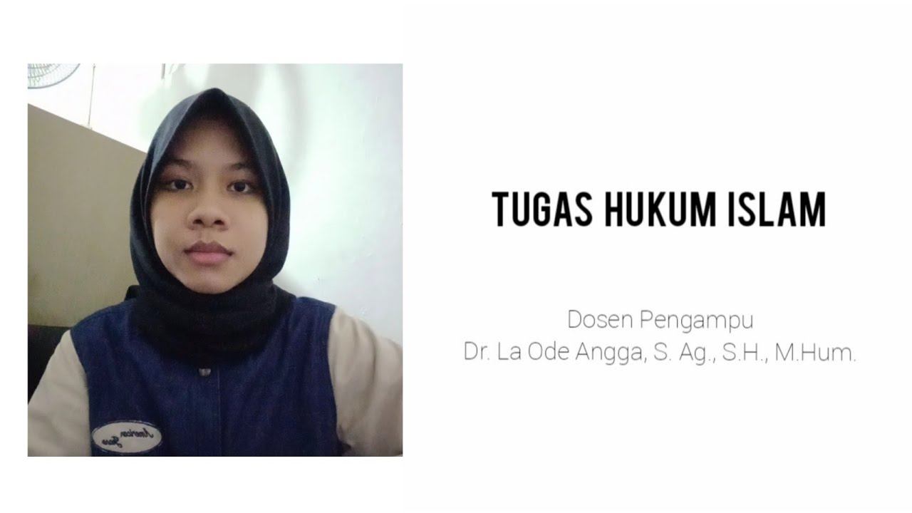 Tugas Hukum Islam - Elsa A. Wear - YouTube