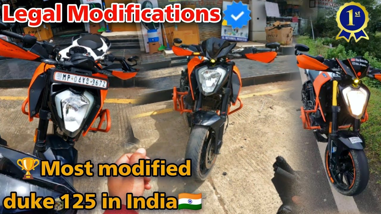 Full Modified Ktm Duke125 Bs6 ️‍🔥 || 5 best modifications in duke125 ...
