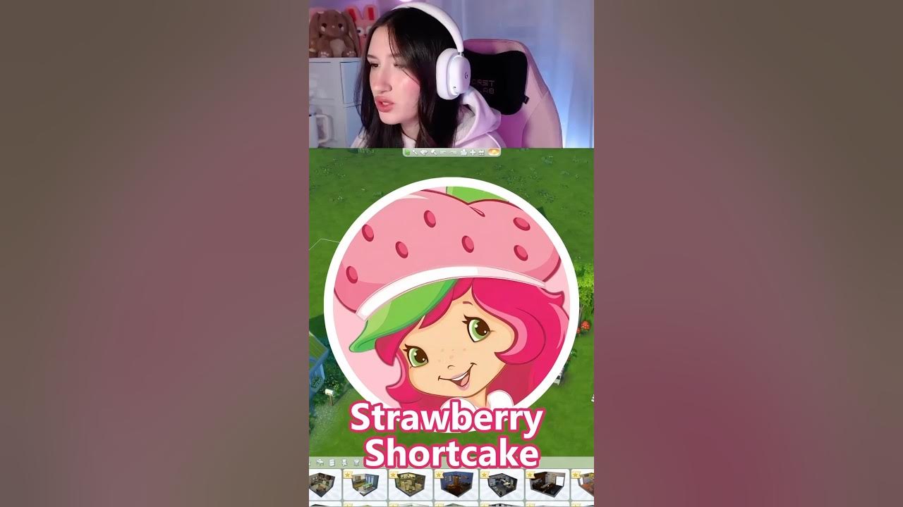 Decorating the inside of our Strawberry Shortcake tiny home in The Sims 4 (part 1) - YouTube