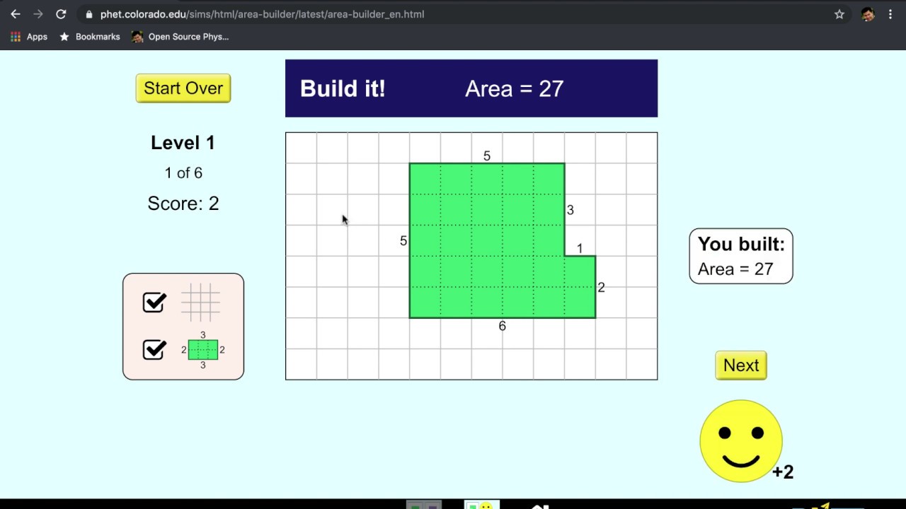 Area and Perimeter by PhET - YouTube