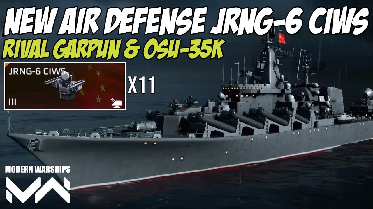 JRNG-6 CIWS New Air Defense Battlepass August | Modern Warships - YouTube