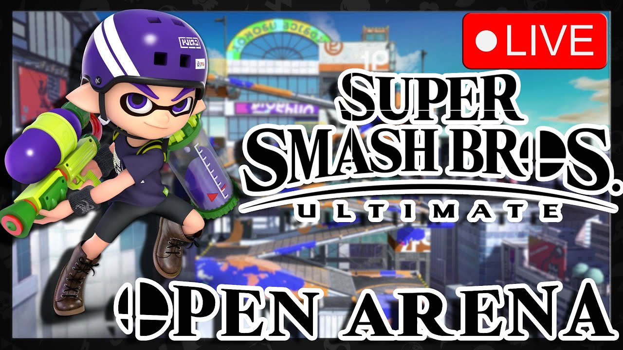 Super Smash Bros Ultimate Stream 1v1s Open Arena! SSBU Come Play ...