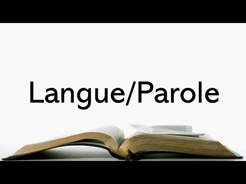 Langue and Parole | simple concept| MA English | Critical Studies I ...