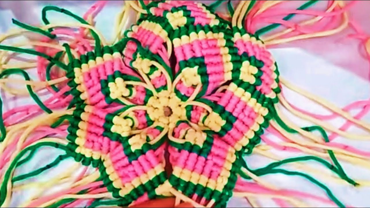 MACRAME BASKET/TOKRI / New design Macrame Lotus flower Tokri Easy ...