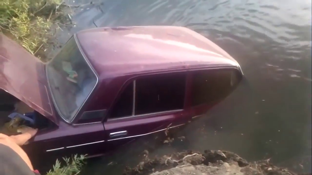 drunk russian drowned car - YouTube