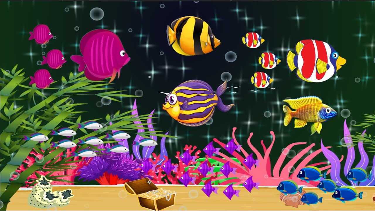 😴 Sleepy Fish Night Lullaby 🐟 Gentle Animation to Help Babies Sleep ...