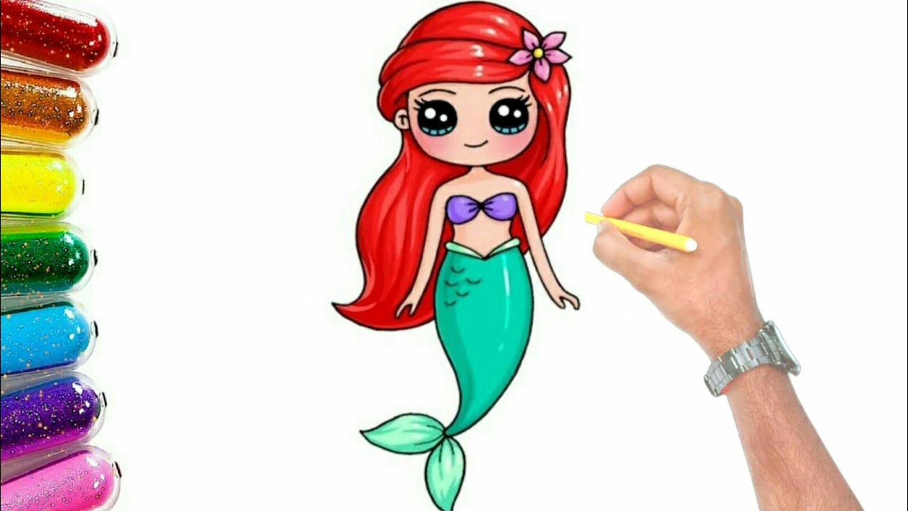 How to draw a jalpari | step by step | Easy drawing | Art for kids ...