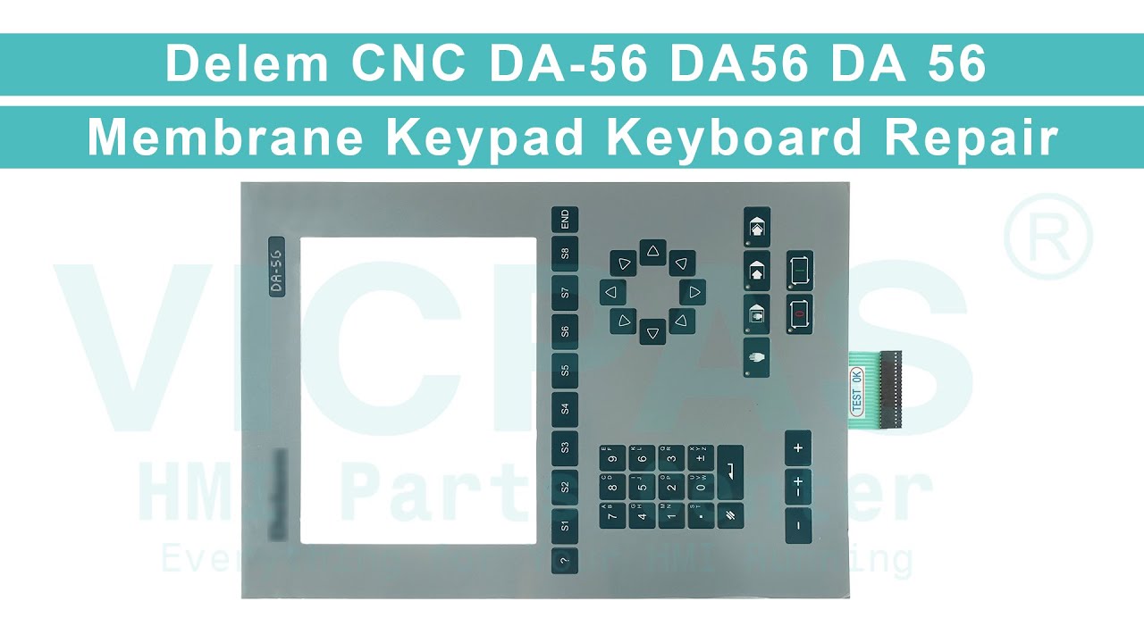 Delem CNC DA-56 DA56 DA 56 Operator Panel Keypad - YouTube