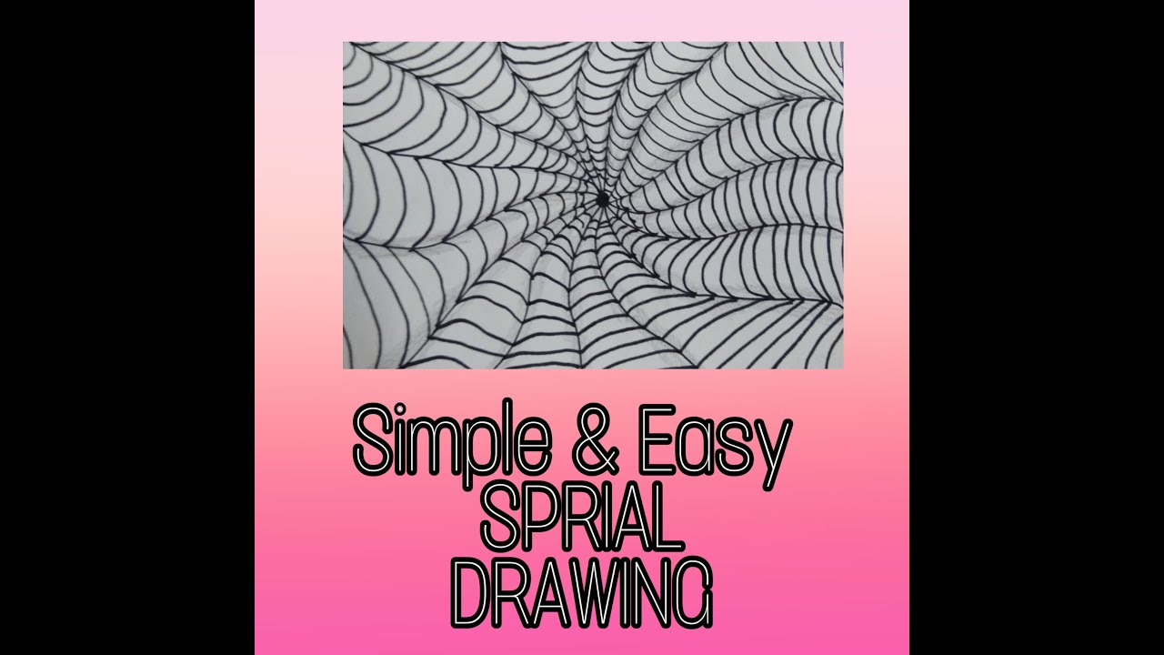 Easy steps to draw SPRIAL DRAWING - YouTube