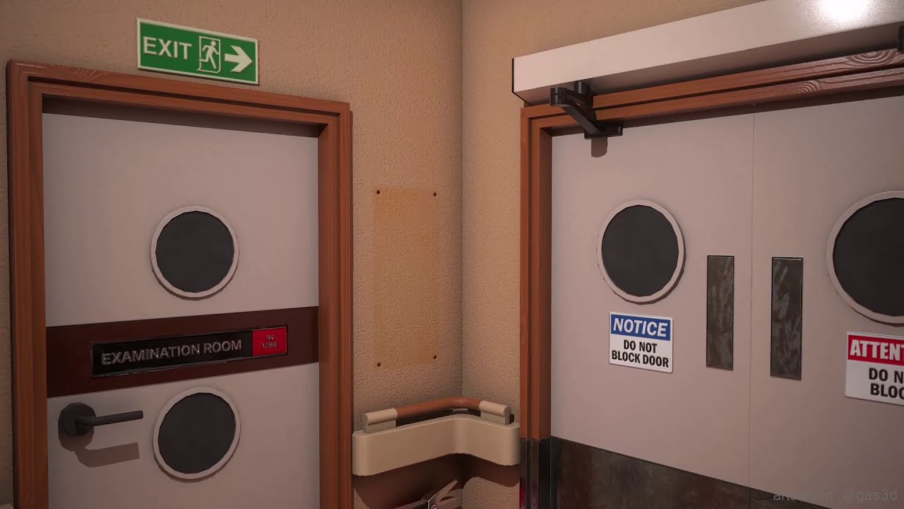 Hospital Diorama 3D Model - YouTube