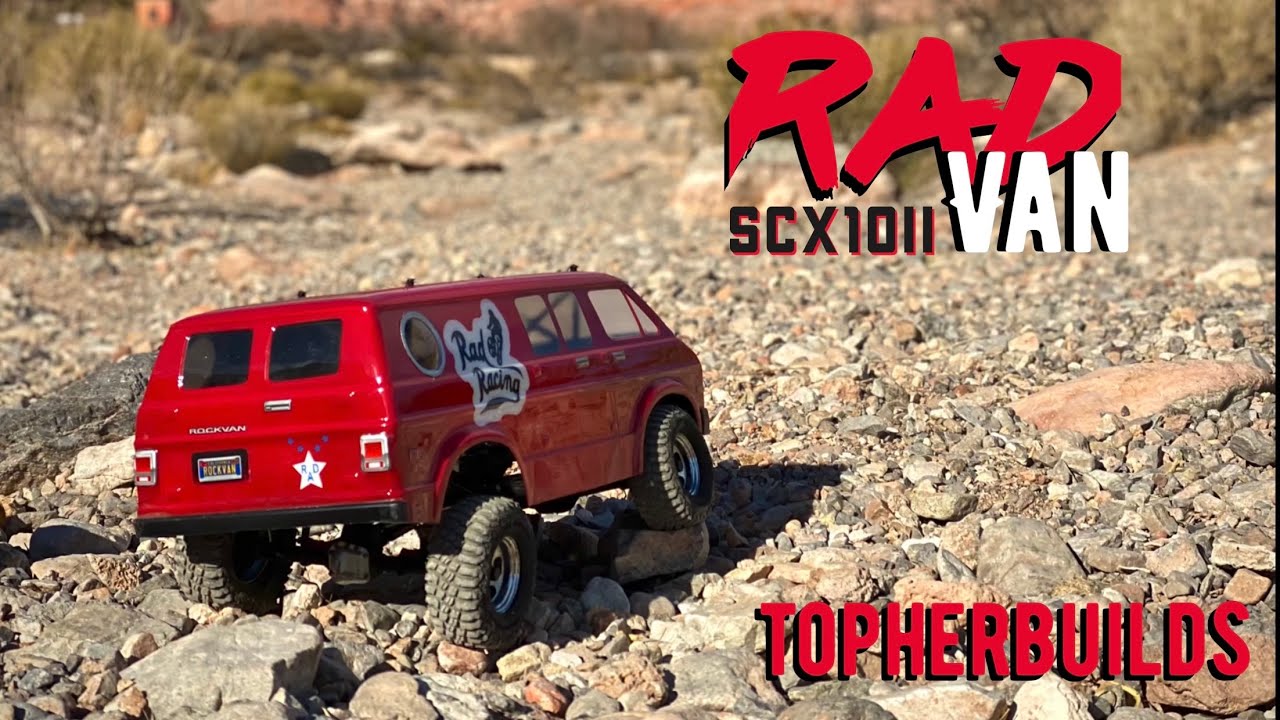 (4K) Axial SCX10II with Proline Rock Van “Rad” Body | topherBuilds RC ...