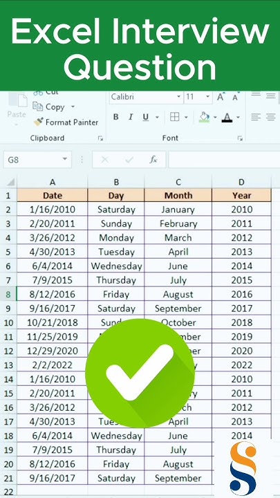 Excel Interview Question in Excel #excel #exceltips #exceltutorial #msexcel #shorts - YouTube