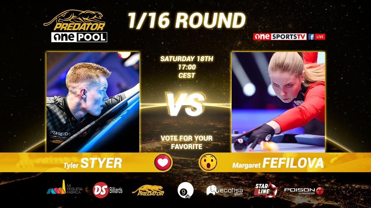 Tyler STYER VS Margaret FEFILOVA (2020) | Predator One Pool - YouTube