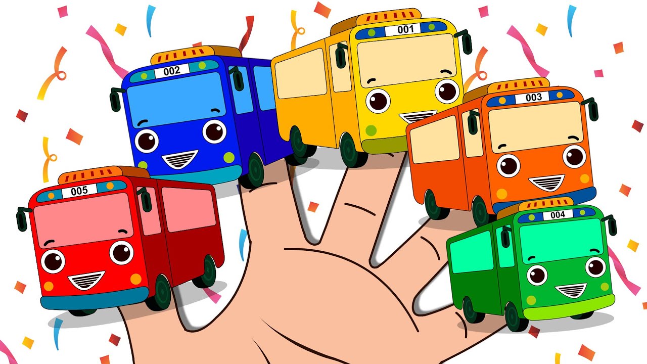 Best Finger Family Songs | Wheels On The Bus Finger Family Song 🚌 ...