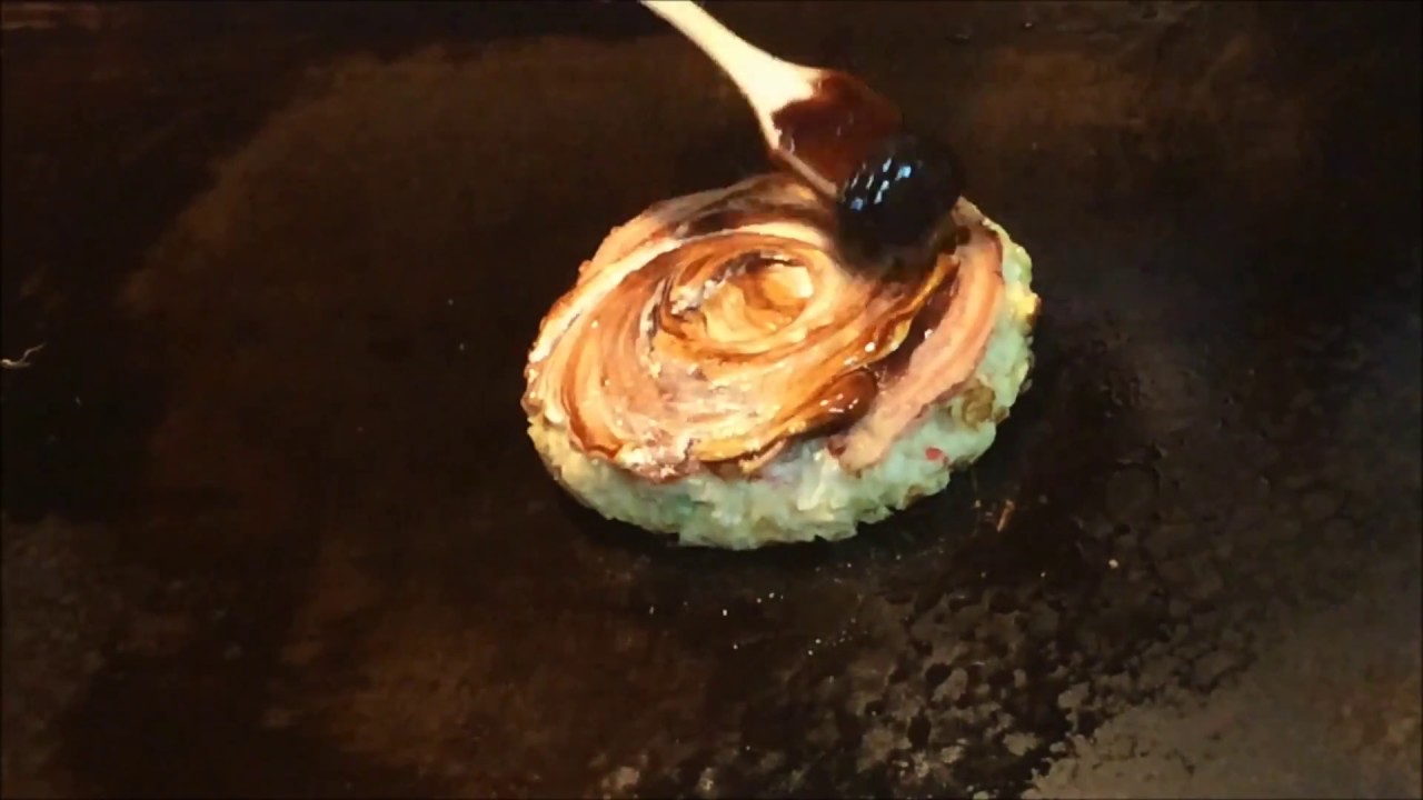 関西大阪のおいしいモダン焼きの作り方 How to make modern grillModan-Yaki Okonomiyaki ...