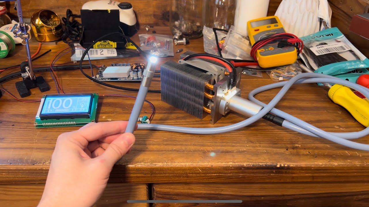 I'm constructing a new, hideously powerful endoscope light source ...