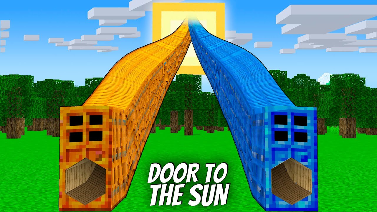I found LAVA DOOR vs WATER DOOR in Minecraft ! What's INSIDE the ...
