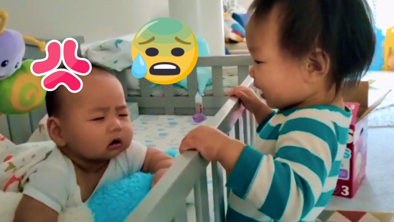 萌娃逗趣——调皮姐姐可爱弟弟 #shorts #cute #baby - YouTube