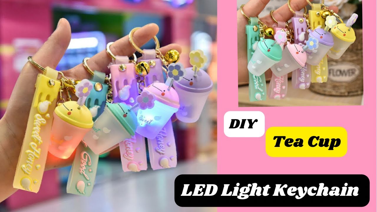 DIY LED Light Keychain / paper craft / School Supplies/ diy cute ...