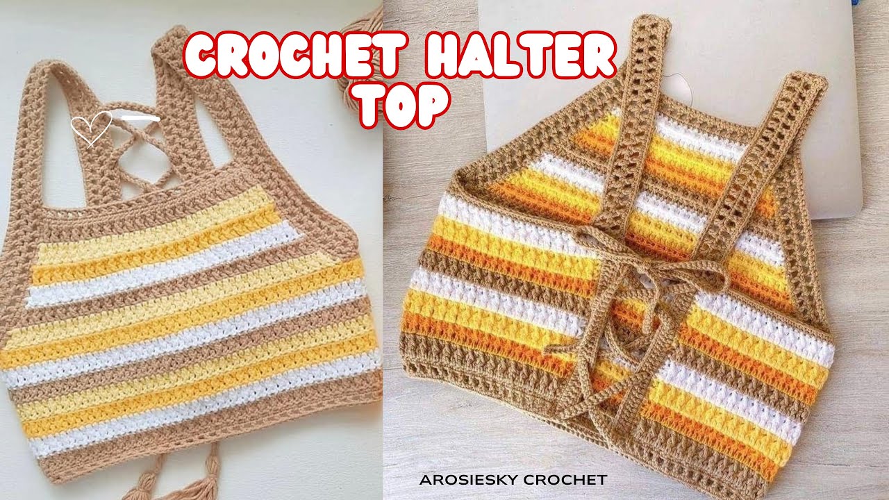 Crochet Halter Top | QUICK AND EASY TUTORIAL - YouTube