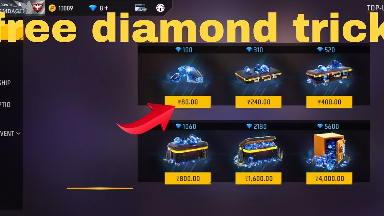 free diamond trick 💎💎 - YouTube