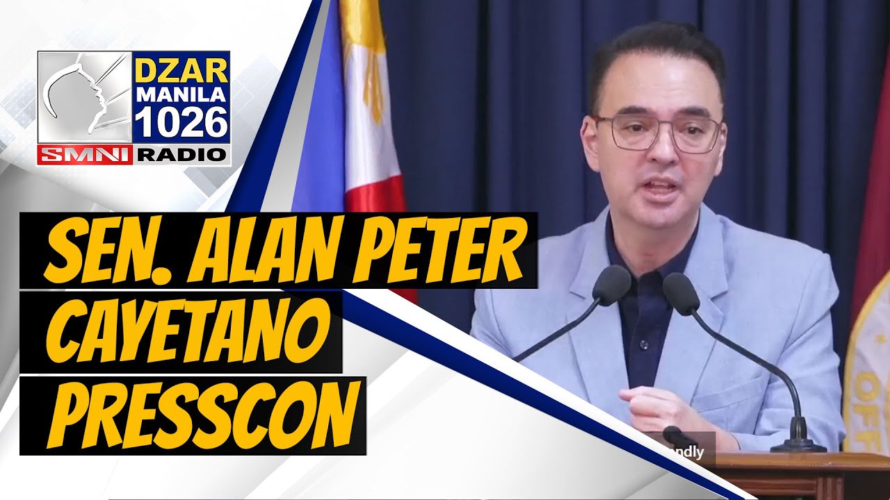 SEN. ALAN PETER CAYETANO PRESSCON - YouTube