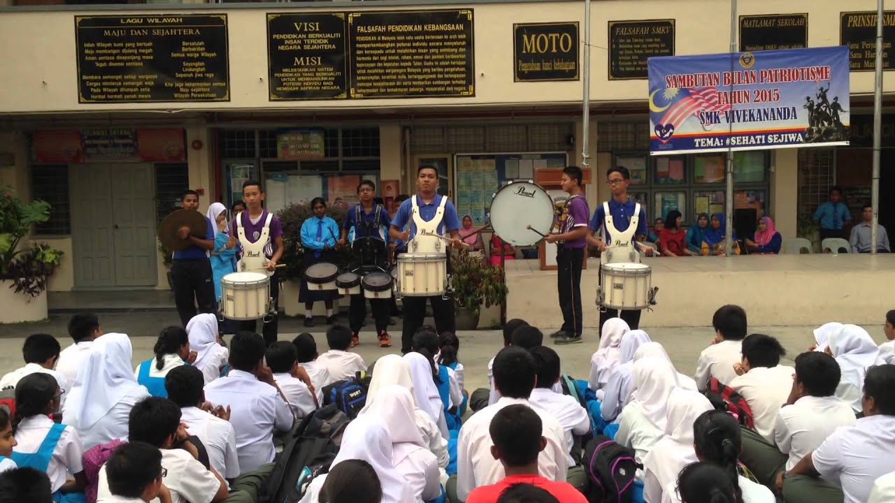 Pancaragam Sempena Pelancaran Bulan Patriotisme SMK Vivekananda - YouTube