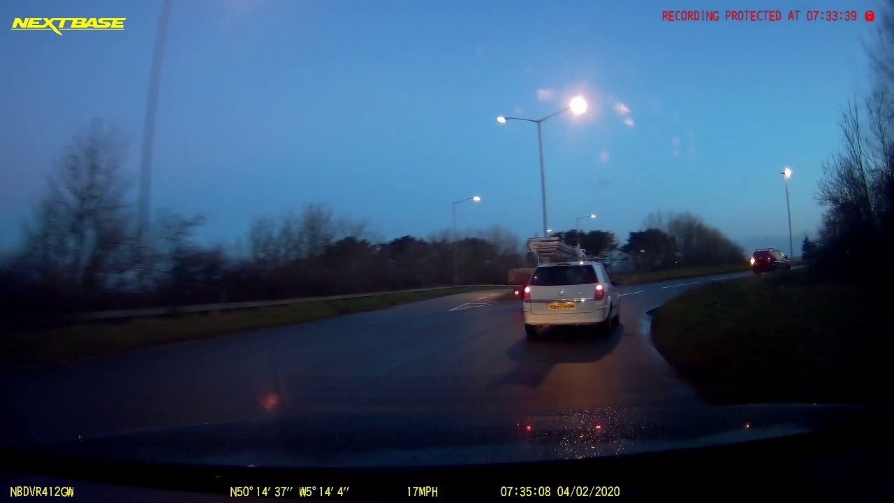 Avers roundabout - In a rush riding wrong lanes - YouTube