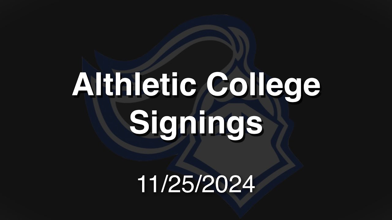 Student Athlete College Commitment Ceremony 11/25/2024 - YouTube