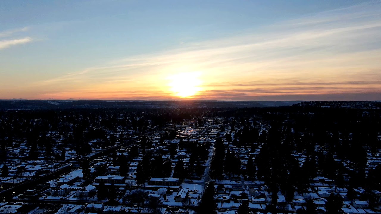 Sunset spokane washington 3/10/19 4k hyperlapse - YouTube
