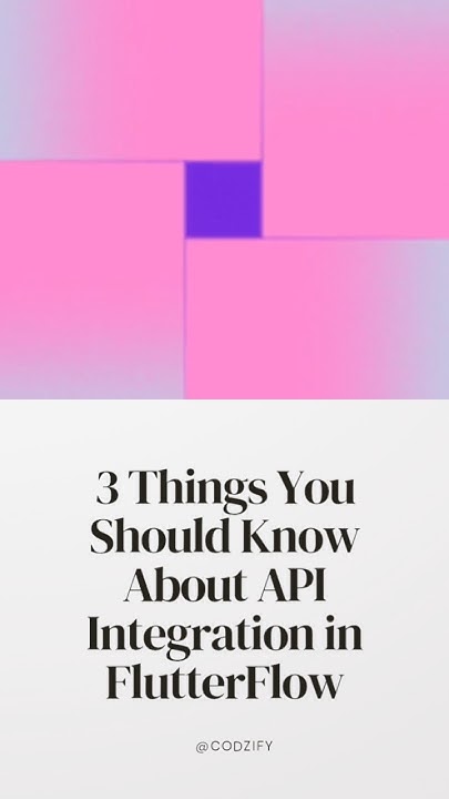 3 Things You Should Know About API integration in FlutterFlow - YouTube