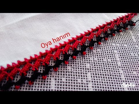 271-Kum boncuklu tığ oyası yapılışı