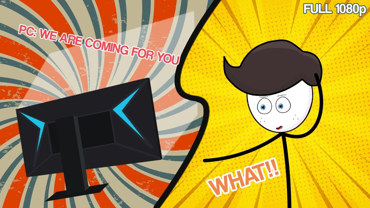 when a gamer accidentally gets trapped inside his PC part 1 - YouTube