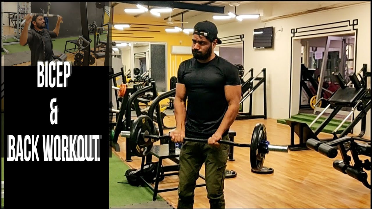 BICEP & BACK DAY| Bicep back workout| bicep workout at gym| - YouTube